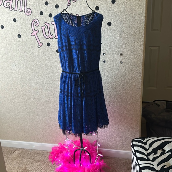 BeBop | Dresses | Bebop Close To Royal Blue Color Lace With A Black ...